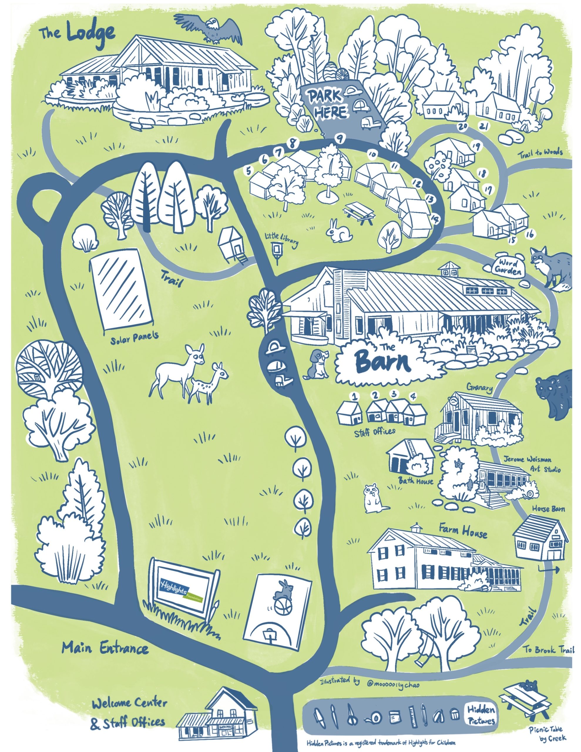 Our Campus Map - The Barn and Retreat Center at Boyds Mills